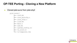 LCU14 302- How to port OP-TEE to another platform | PDF
