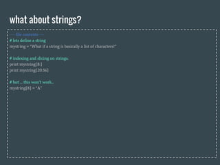 Class 5: If, while & lists | PDF | Programming Languages | Computing