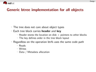 Btrfs: Design, Implementation and the Current Status | PDF | Operating ...