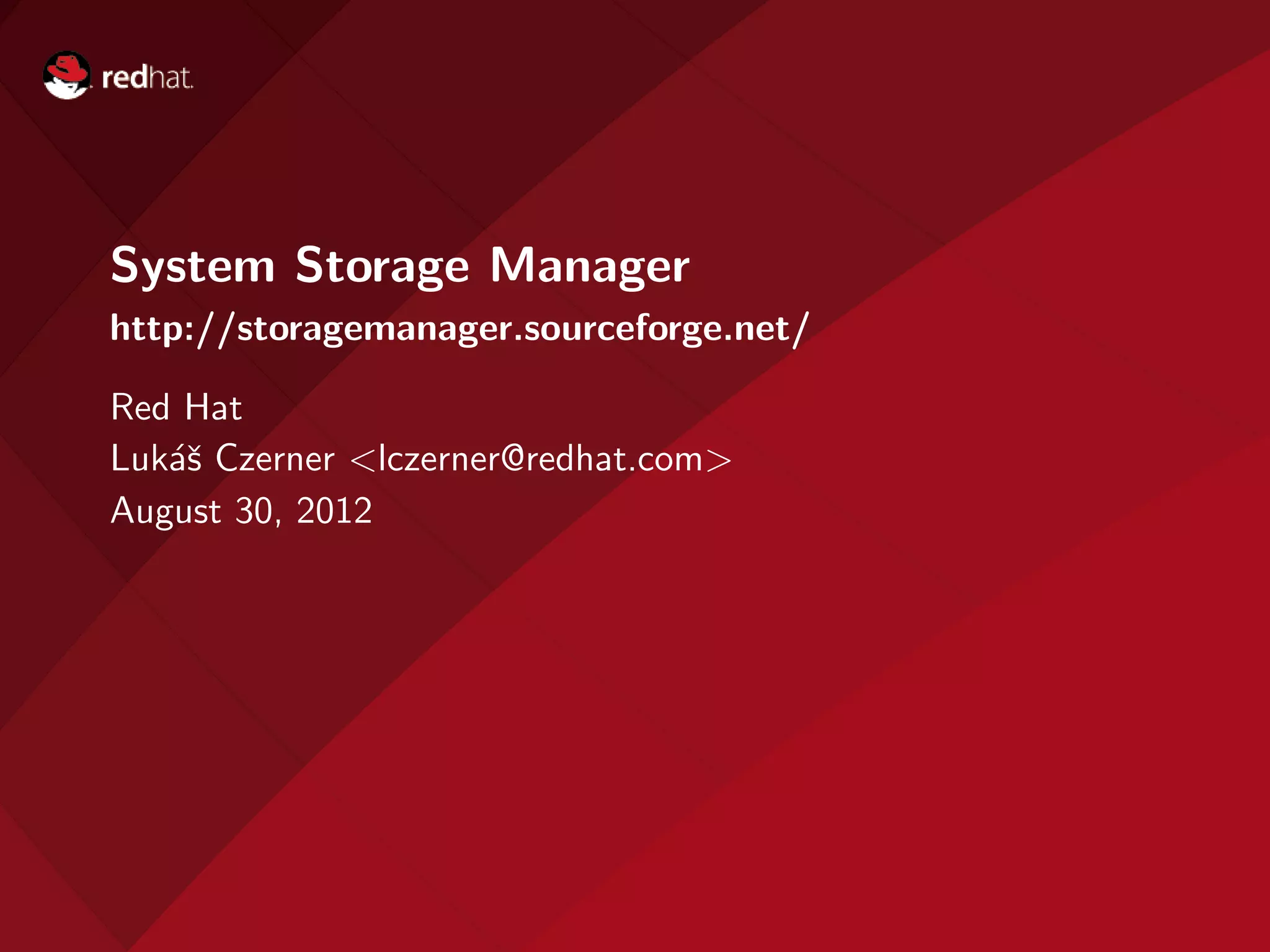 System Storage Manager | PDF