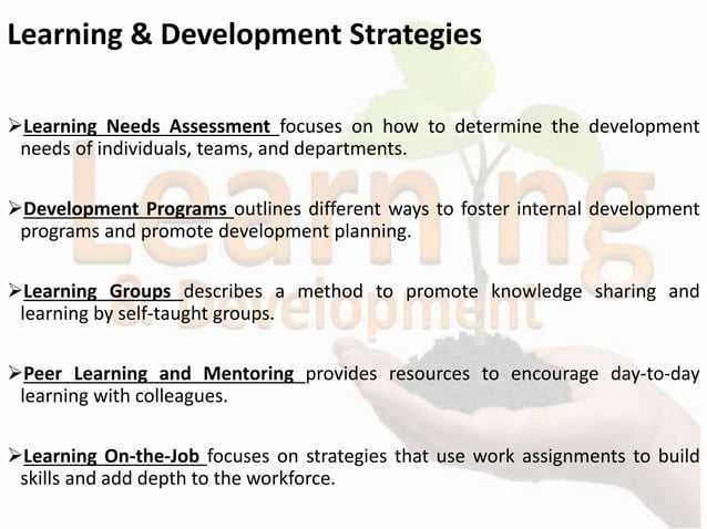 Learning Nd development | PPT