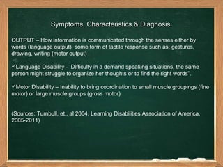 Learning Disabilities : An Academic & Personal Perspective | PPT