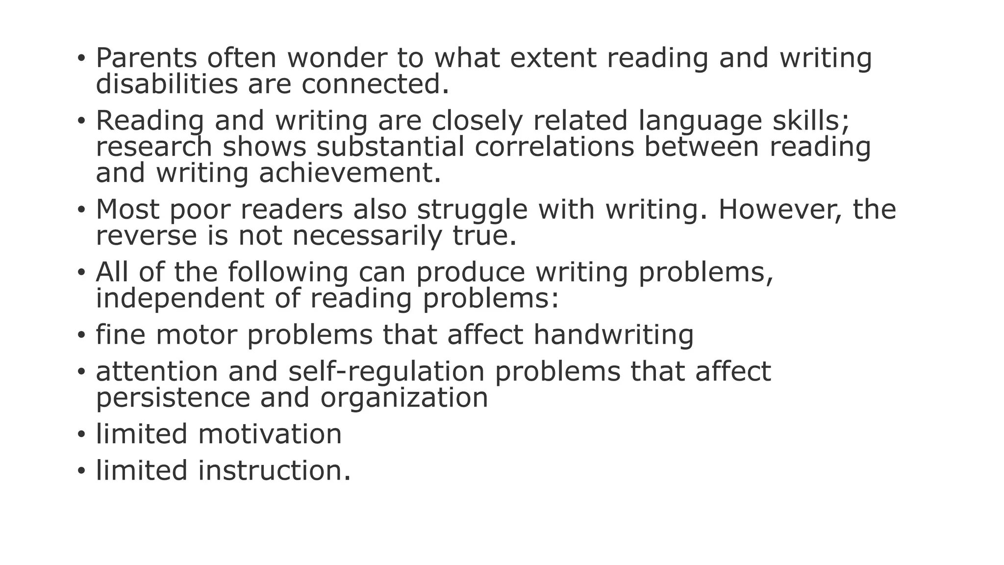 Learning Disabilities in writing | PPTX