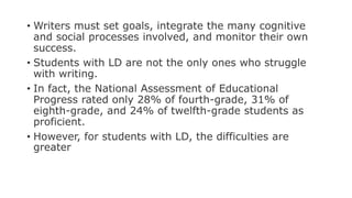 Learning Disabilities in writing | PPTX