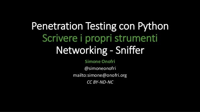 Penetration Testing Con Python Network Sniffer 