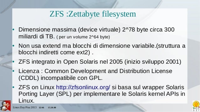 Giochiamo ai COW-boy : zfs & btrfs