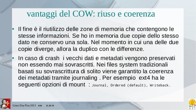 Giochiamo ai COW-boy : zfs & btrfs