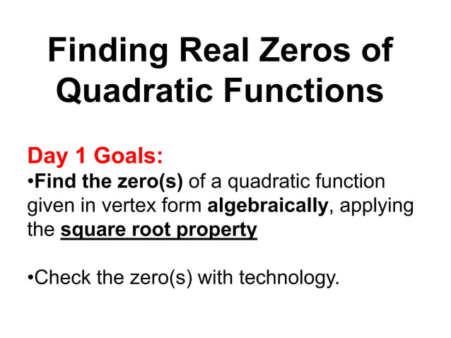 Finding.zeros.algebraically.vertex.form