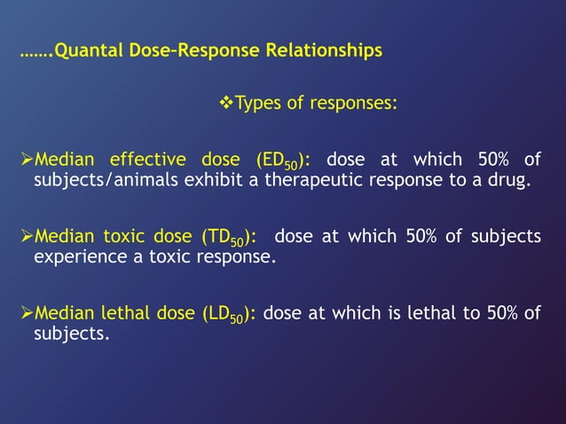 LD50 and ED50.pptx | Chemistry | Science