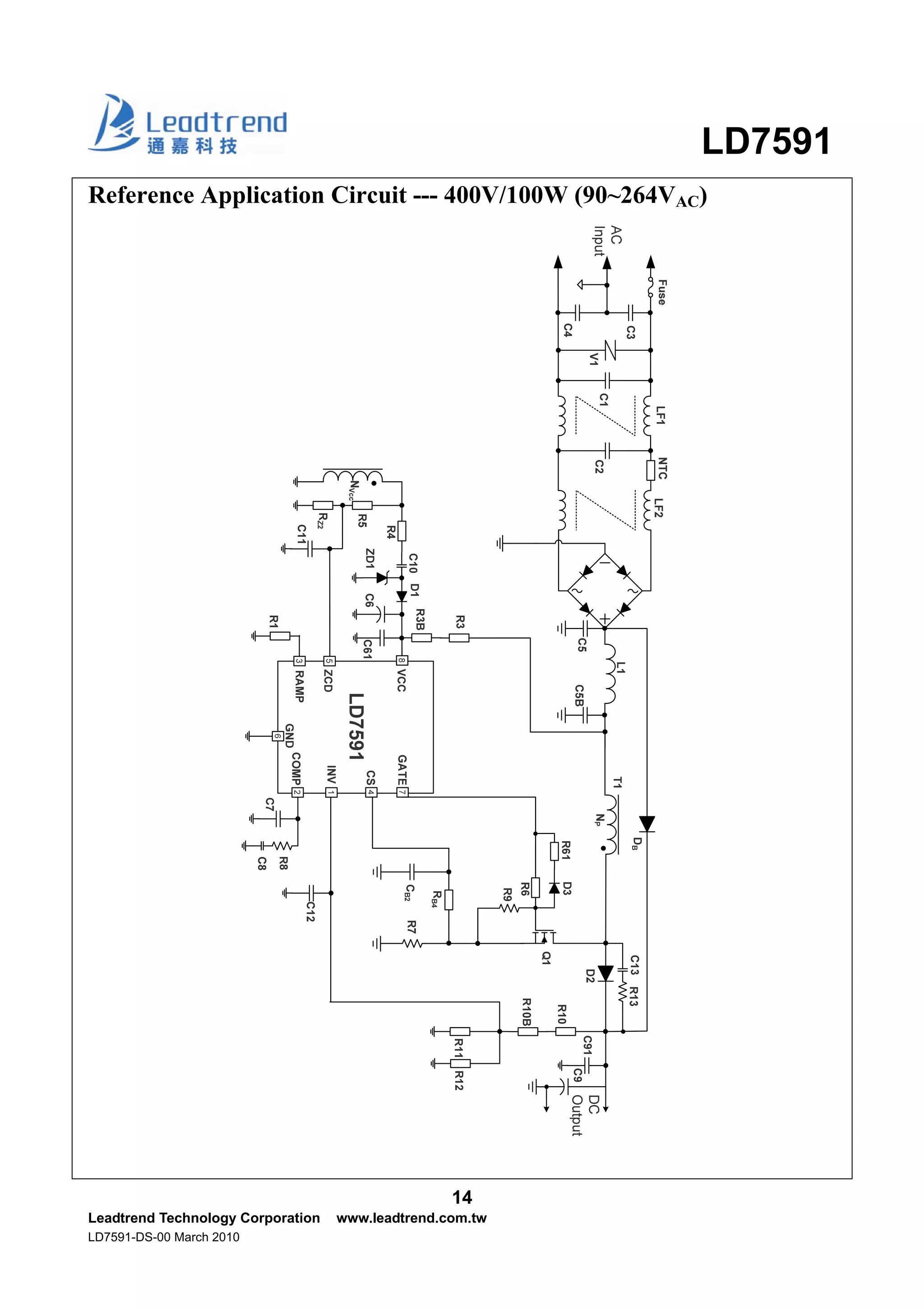 Original Transition-Mode PFC Controller IC LD7591GS 7591 SOP-8 New Leadtrend | PDF | Free Download