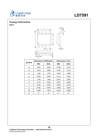 Original Transition-Mode PFC Controller IC LD7591GS 7591 SOP-8 New ...