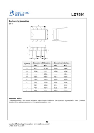 Original Transition-Mode PFC Controller IC LD7591GS 7591 SOP-8 New ...