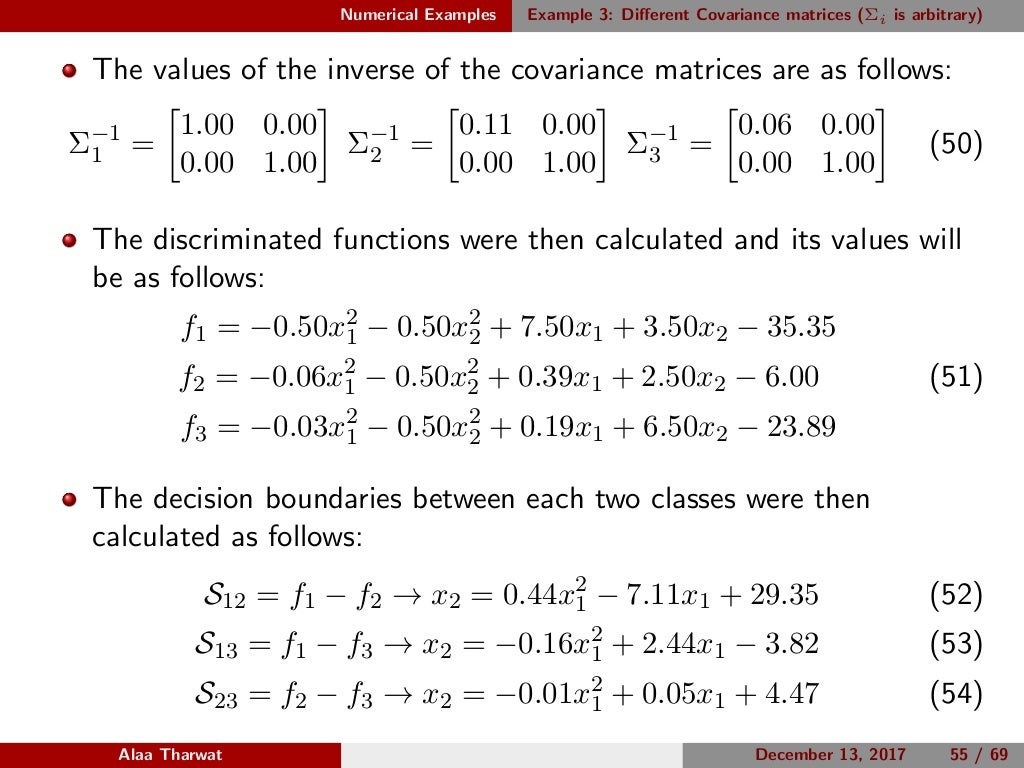 LDA classifier: Tutorial LDA classifier: Tutorial