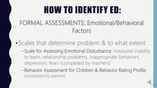 LD, ADHD, ED | PPT