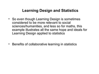 Learning Design and ResearchMethods/Statistics | PPT