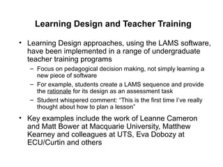 Learning Design and Teacher Training | PPT