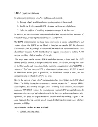 Ldap | DOC | Internet | Computing