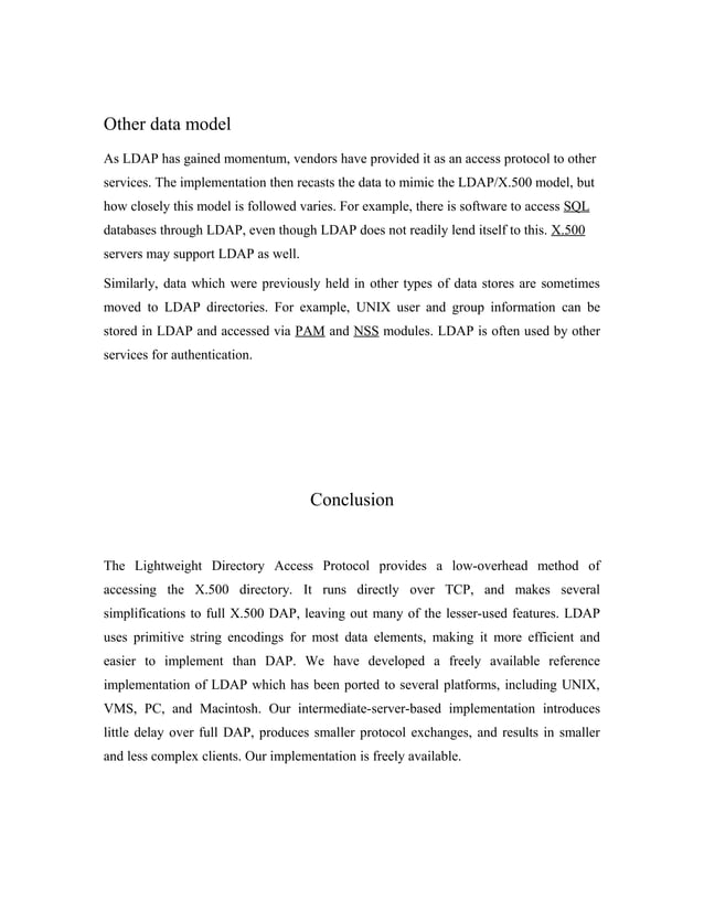 Ldap | DOC | Internet | Computing