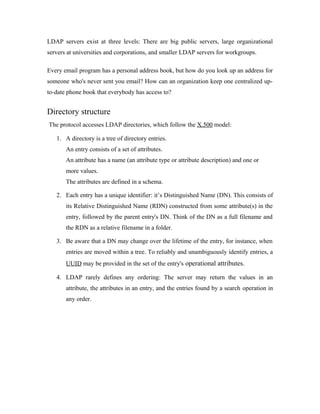 Ldap | DOC | Internet | Computing