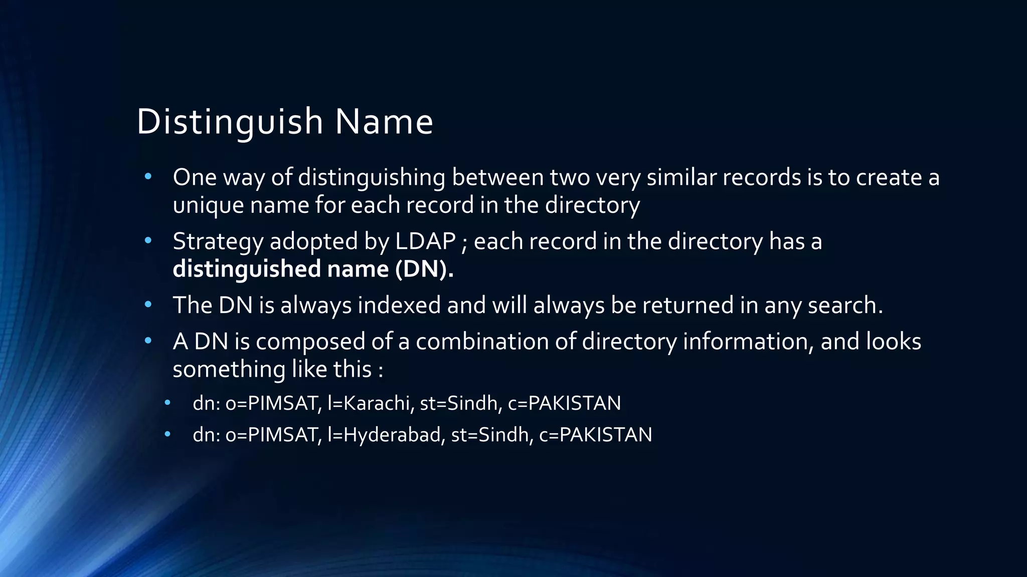 LDAP - Lightweight Directory Access Protocol | PPTX