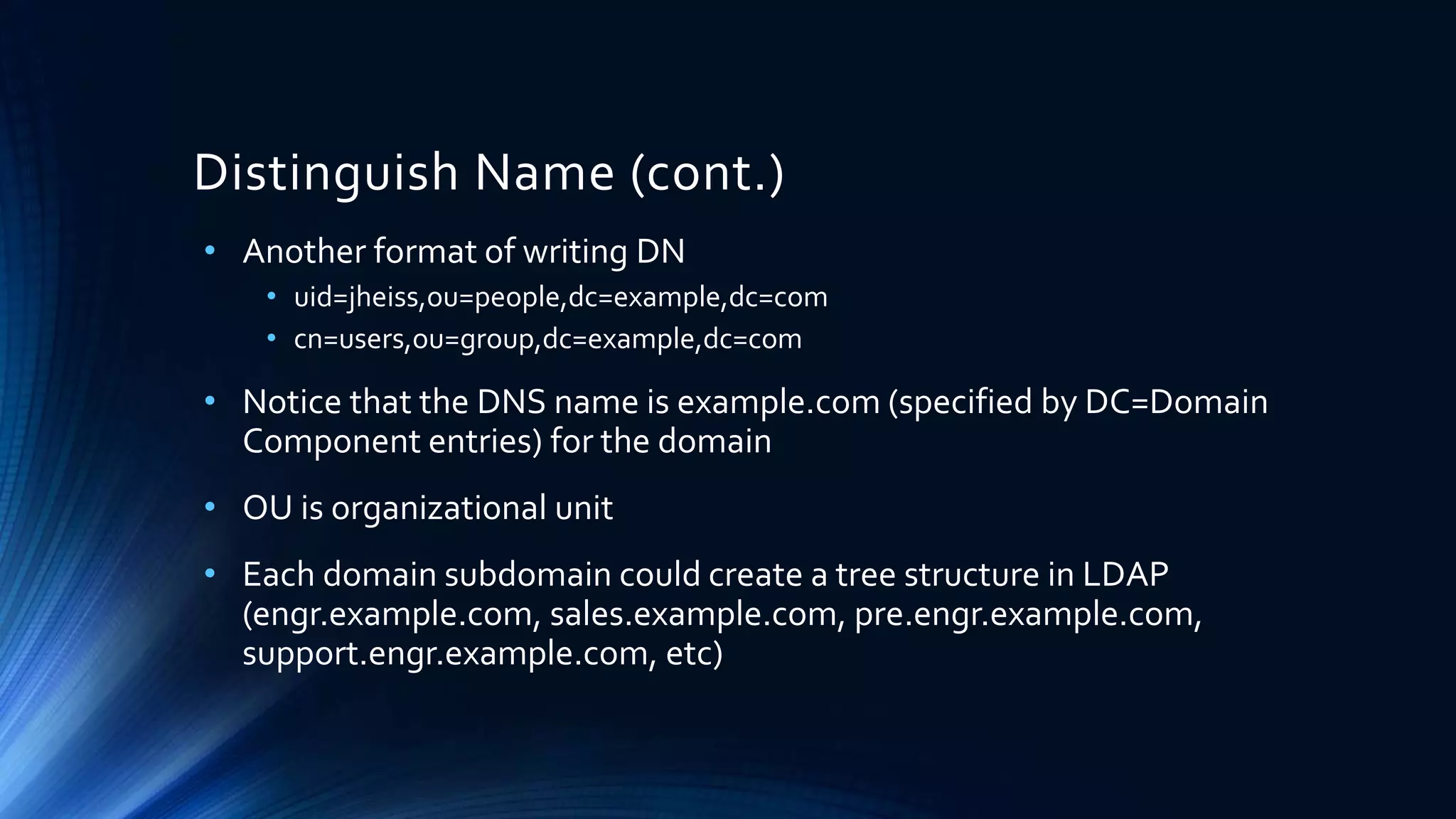 LDAP - Lightweight Directory Access Protocol | PPTX