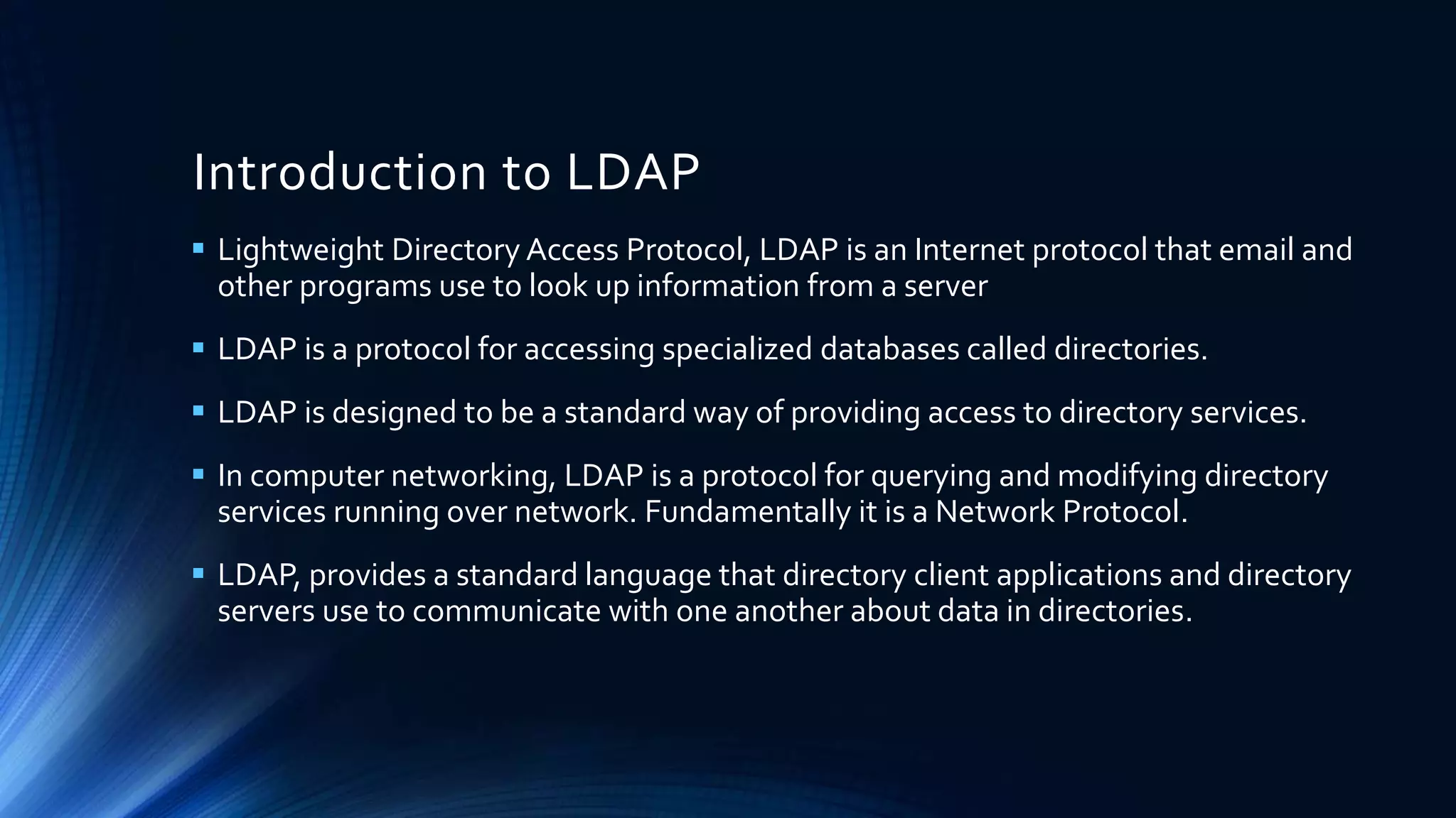 LDAP - Lightweight Directory Access Protocol | PPT LDAP - Lightweight Directory Access Protocol | PPT