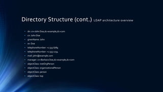 LDAP - Lightweight Directory Access Protocol | PPTX