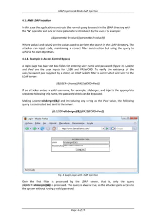 LDAP Injections & Blind LDAP Injections Paper | PDF
