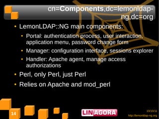LDAPCon 2011 - The LemonLDAP::NG Project | PPT
