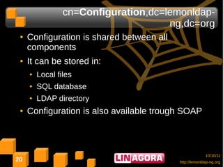 LDAPCon 2011 - The LemonLDAP::NG Project | PPT