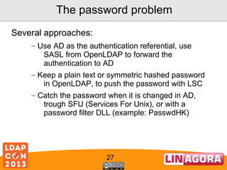 Synchronize AD and OpenLDAP with LSC | PDF