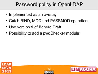 Manage password policy in OpenLDAP | PDF