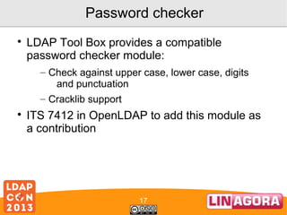 Manage password policy in OpenLDAP | PDF | Internet | Computing