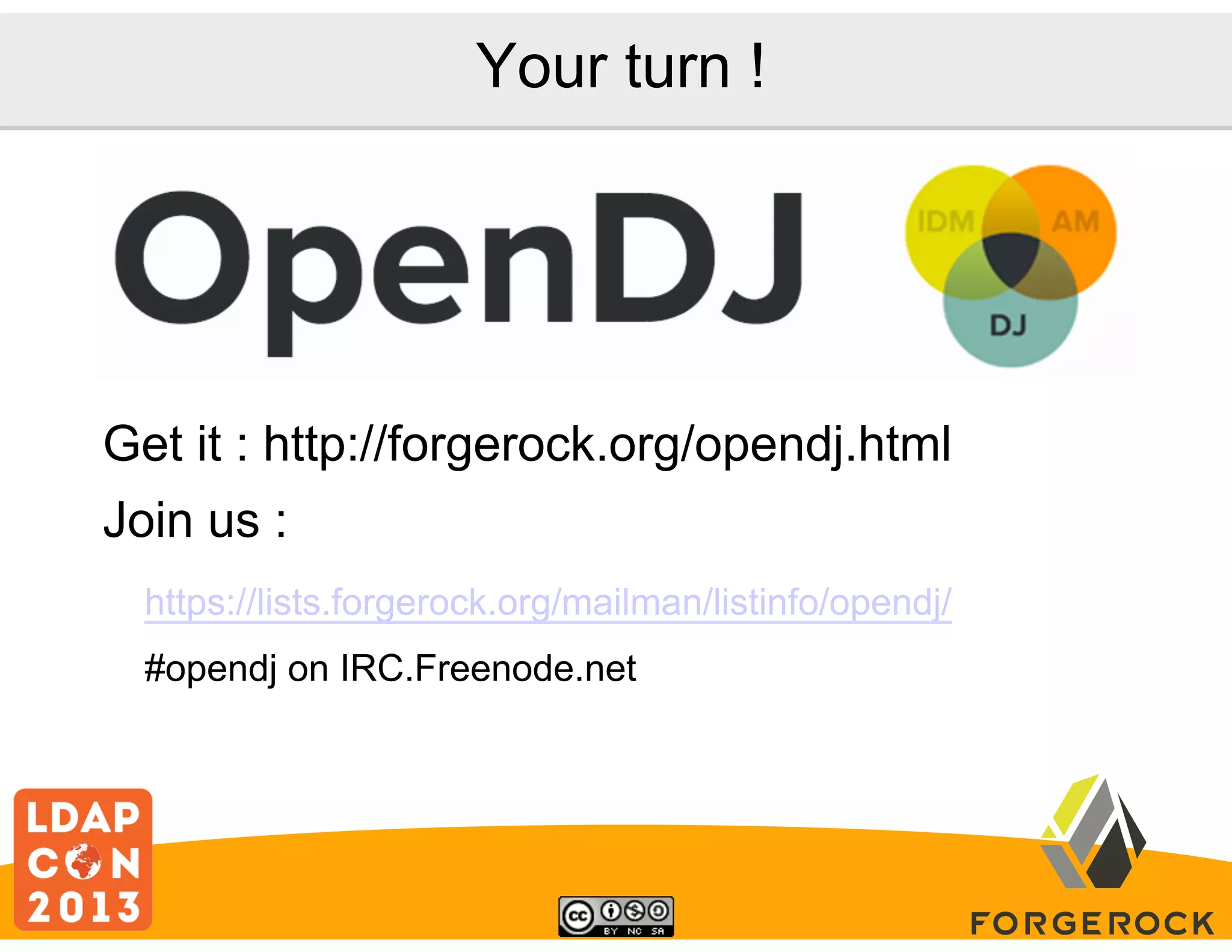 Update on the OpenDJ project | PDF