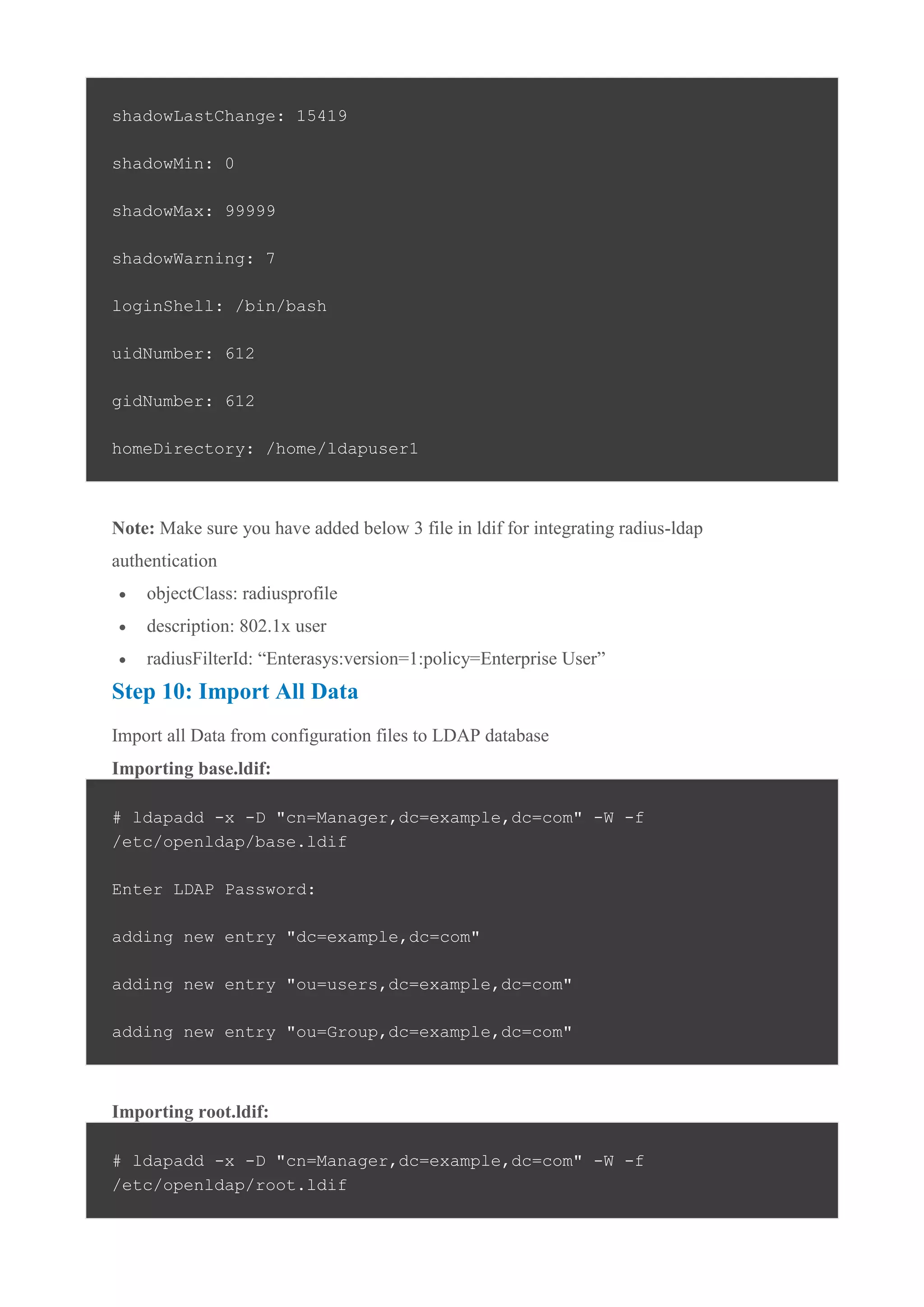 Ldap Configuration Documentation Pdf Operating Systems Computer