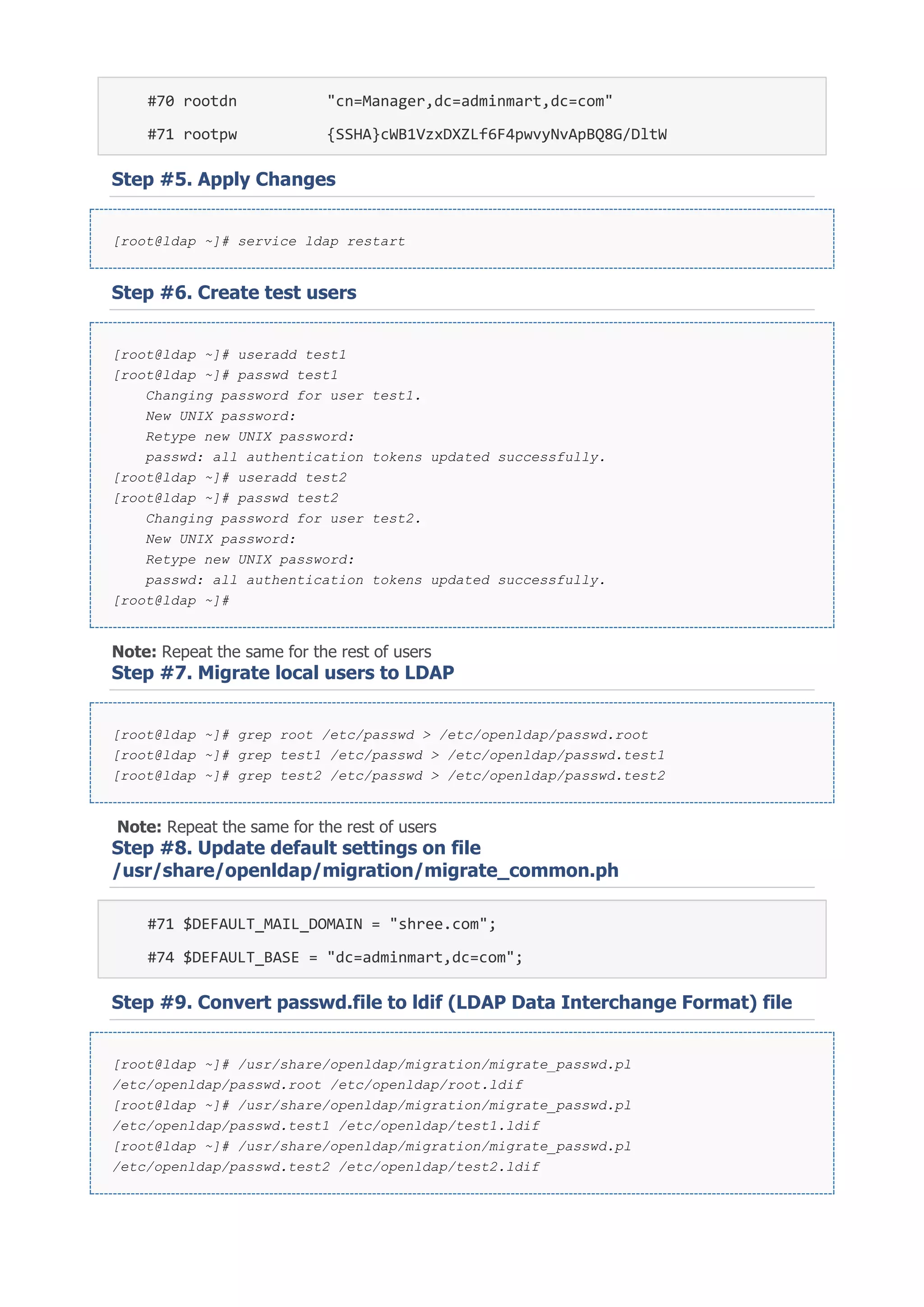 Ldap configuration documentation | PDF | Operating Systems | Computer Software and Applications