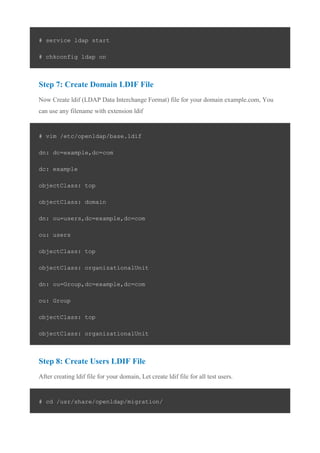 Ldap configuration documentation | PDF | Operating Systems | Computer Software and Applications