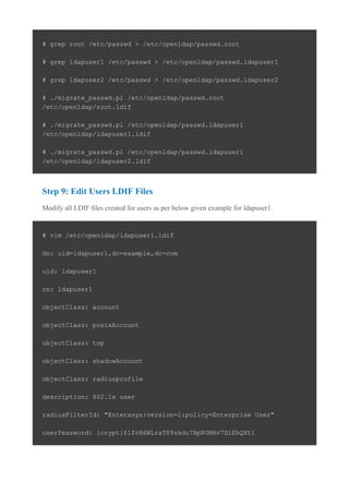 Ldap configuration documentation | PDF | Operating Systems | Computer Software and Applications