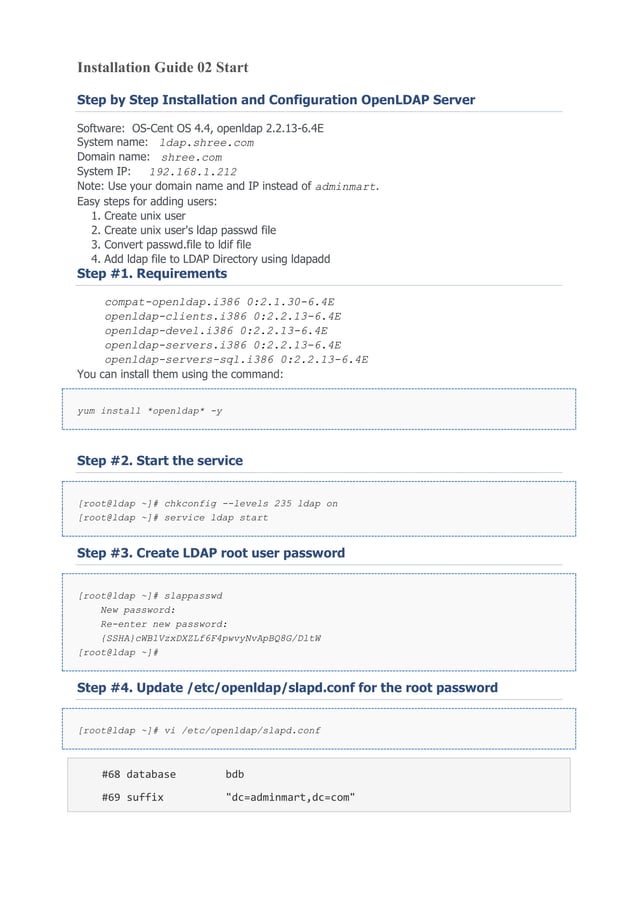 Ldap Configuration Documentation Pdf Operating Systems Computer 7726