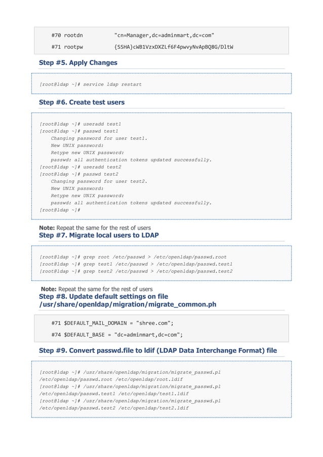 Ldap Configuration Documentation Pdf Operating Systems Computer