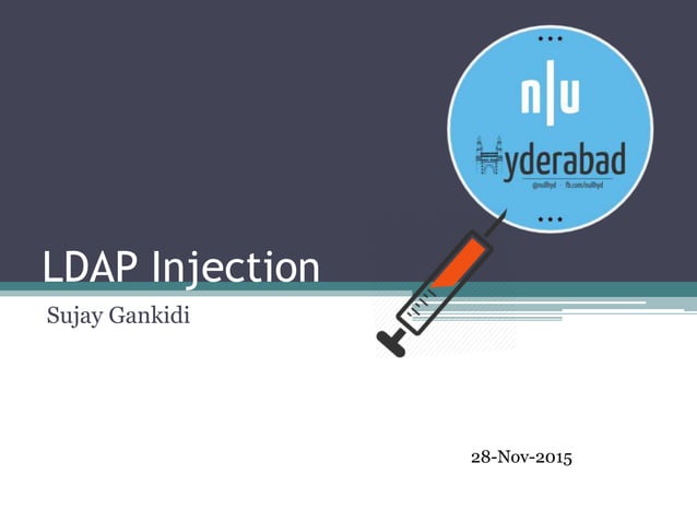 Ldap injection | PPT