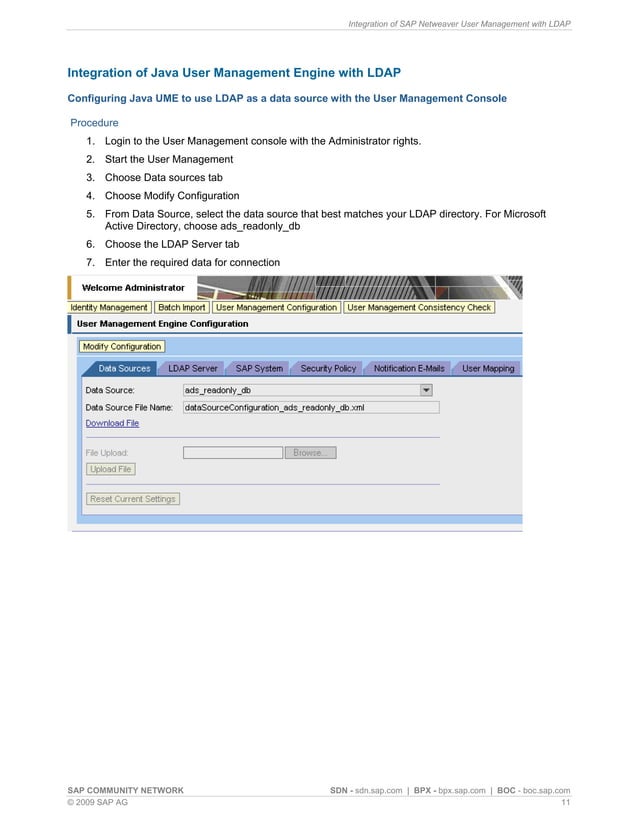 Ldap sync with sap(rfc) | PDF