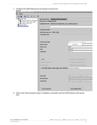 Ldap sync with sap(rfc) | PDF