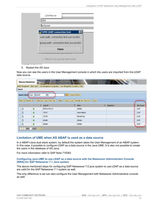 Ldap sync with sap(rfc) | PDF