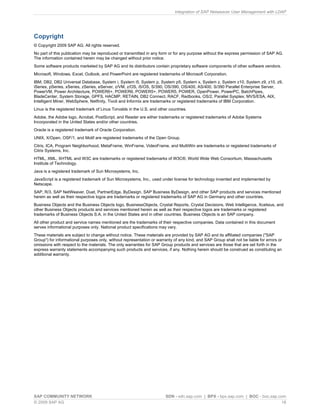 Ldap sync with sap(rfc) | PDF