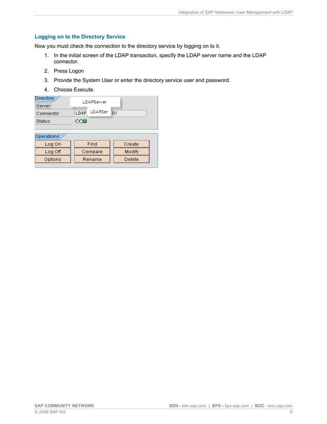 Ldap sync with sap(rfc) | PDF