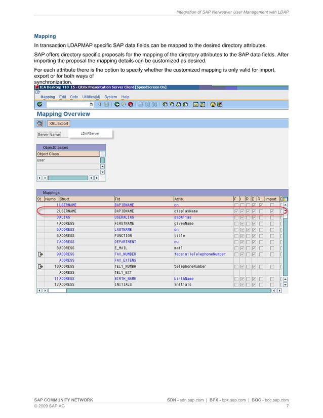 Ldap sync with sap(rfc) | PDF