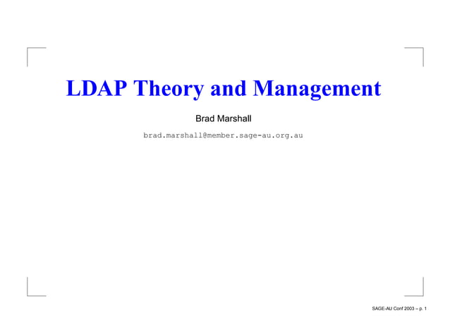 LDAP Theory | PPT
