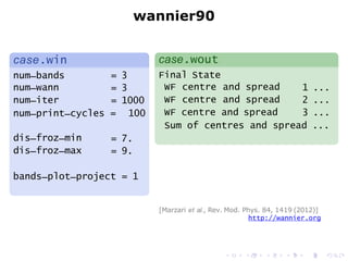 Localized Electrons with Wien2k | PPTX