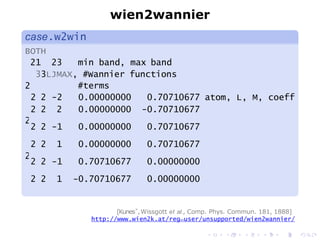Localized Electrons with Wien2k | PPTX